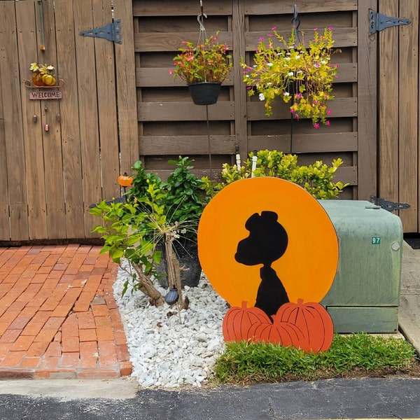 Peanuts Yard Art/ Outdoor Decor/it’s the Great Pumpkin Charlie Brown ...