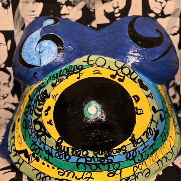 Painted Torso Cast (breast & Belly) - Etsy