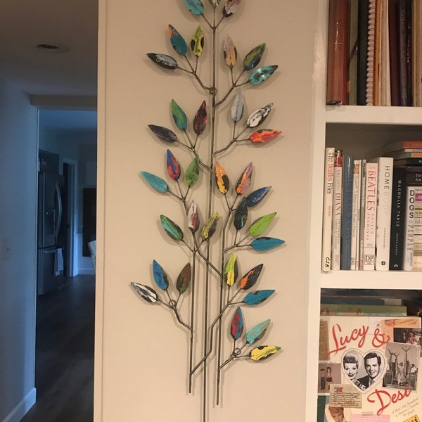 Metal Tree Sculpture, Metal Wall Art, Handmade, Welded, Hand Painted ...