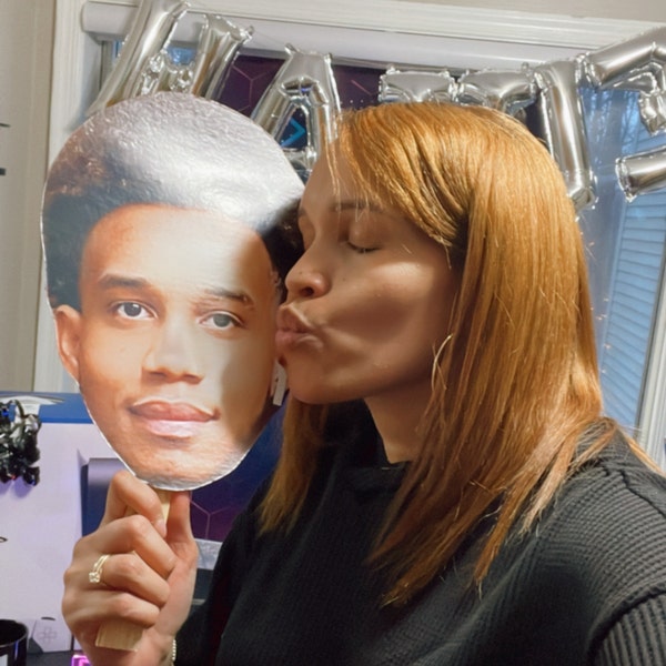 Fun Big Large Head Face Cut Out Fun Party Decoration Birthday 21st 30th ...