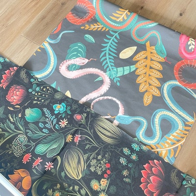 Cowgirl Western Boho Peel and Stick Wallpaper, Howdy Beige Woodland ...