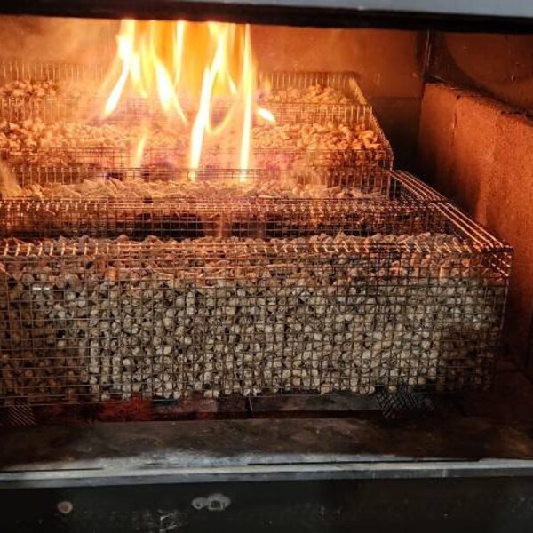 Deluxe 16" Repose Wood Pellet Fire Logs Open Face , Deluxe Set Free S/H ...