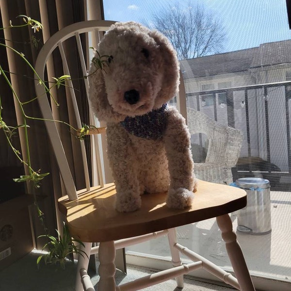 Goldendoodle Dog Crochet PATTERN, Crochet Puppy, Dog Crochet Pattern ...