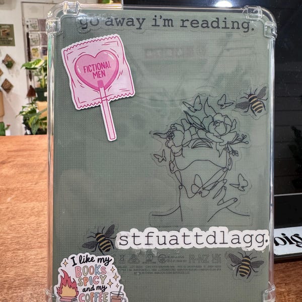 Book Sticker Vinyl Decal | Ghost Reading Book | Smutty Booktok| Dominic ...