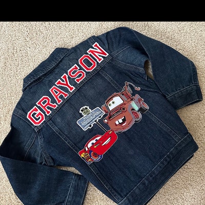 DISNEYLAND CHARACTER Denim Patch Jacket Theme Custom Embellished Baby ...