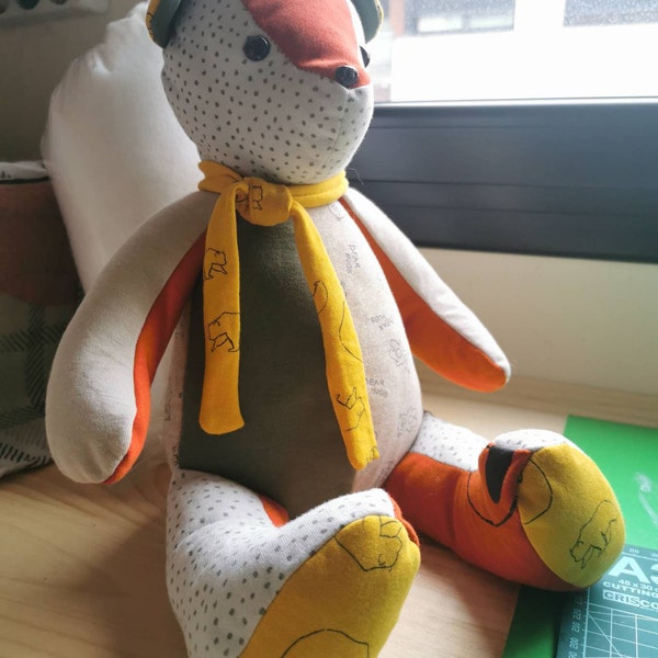 Beginner-friendly Stuffed Bear Pattern + VIDEO Tutorial - Keepsake Memory Bear, Safe Plush Toy ...