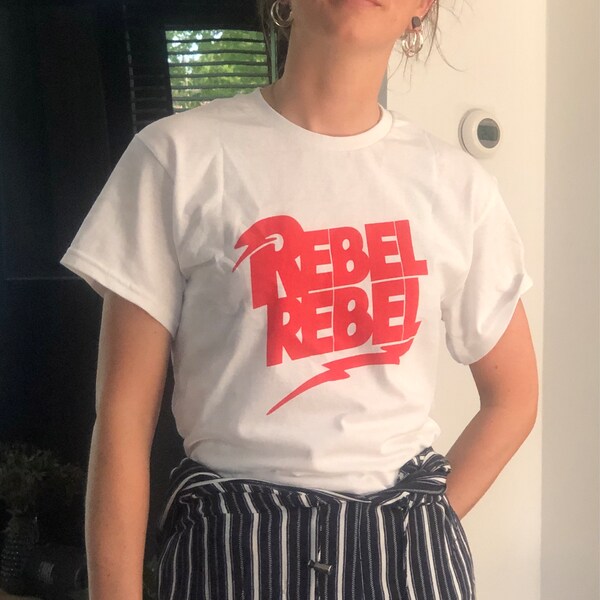 Rebel Rebel David Bowie - Kiss-cut-stickers - Etsy