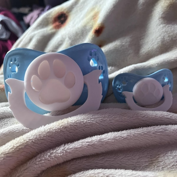 Paw Print Adult Pacifier ABDL - Etsy