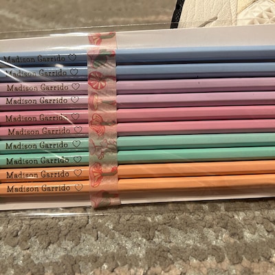SHIPS FAST Custom Personalized Pencils Engraved Pencils for Your Kids ...