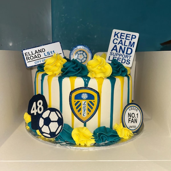 Leeds Cake Toppers Personalised With Number - Etsy UK