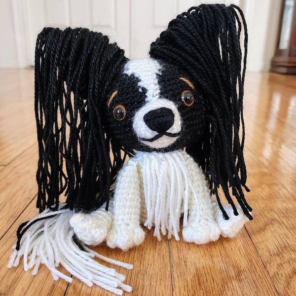 Papillon Dog Amigurumi Crochet Pattern - Etsy