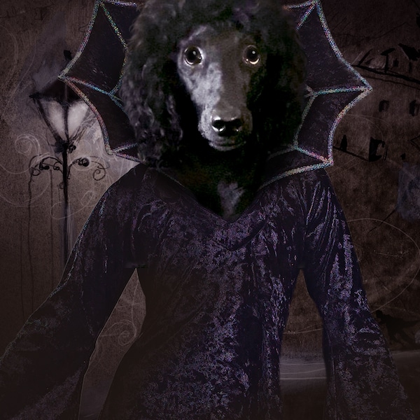 Custom Scary Pet Portrait . Custom Horror Pet Portrait . Halloween ...