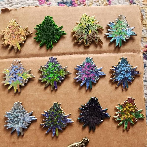 11 Cannabis Lapel Pins. Full Set . Numbered Limited Editions of 150 ...