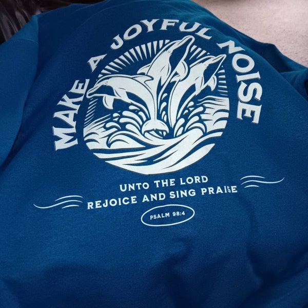 Christian Beach Hoodie: Bible Verse, Whales & Sharks Design - Etsy