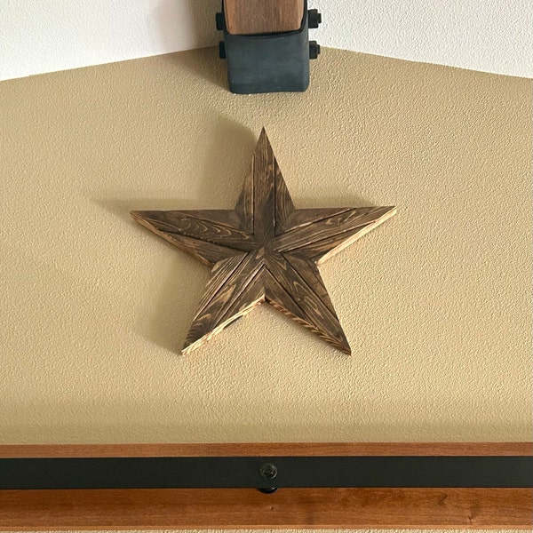 Rustic Barn Wood Star / Barn Wood Decor / Handmade Farmhouse Style Star ...