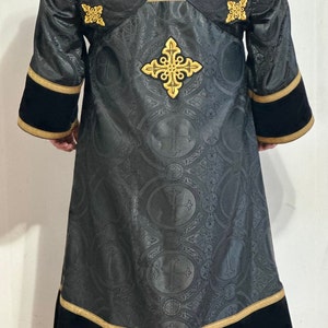 Ivory Gold Religious Brocade Liturgical Fabric Ecclesiastical Jacquard ...