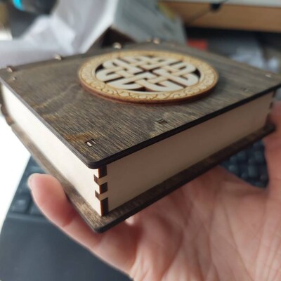Celtic Knot and Viking Dice Book Boxes - Etsy