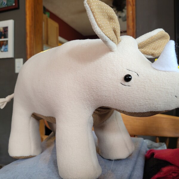 Rhino Sewing Pattern in 3 Sizes With Tutorial. - Etsy