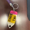 Custom Teacher Pencil Keychain - Etsy