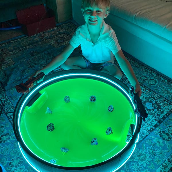Mega Beyblade Stadium: 3D Printed Battle Top Arena With LED Lights - Etsy