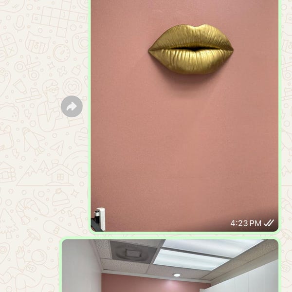 Lips Bitten Wall Art Hangable Decor - Gift for Women - Etsy