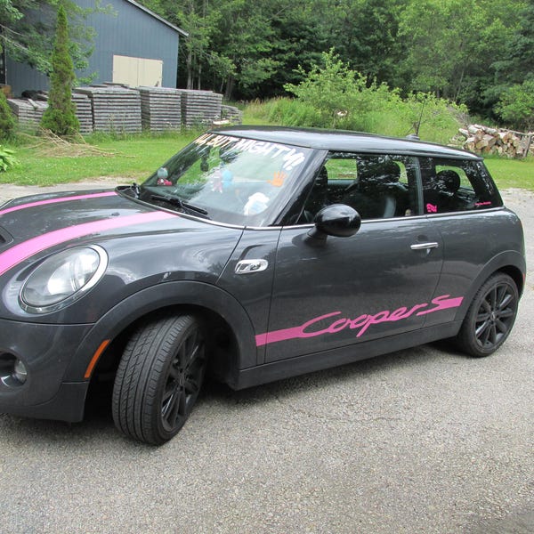 Mini Cooper Bonnet Check Stripes, Stripes for Hood, Racing Decoration ...