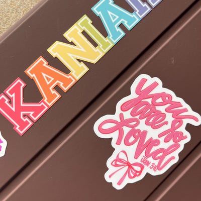 Custom Name Stickers, Personalized Name Stickers for Water Bottles ...