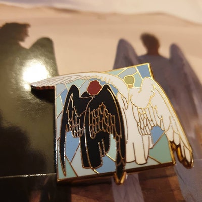 Angel and Demon Hard Enamel Lapel Pin Badge - Etsy