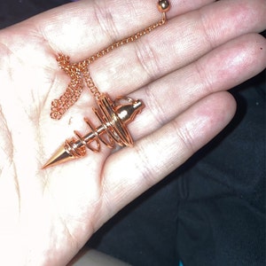 Copper Plated Spiral Pendulum Copper Vortex Pendulum Dowsing - Etsy