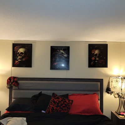 Gothic Skeleton Portrait Vintage Poster Home Decor Dark Art - Etsy