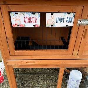 Personalized Rabbit Hutch Sign / Rabbit Mom Gift / Cage | Etsy
