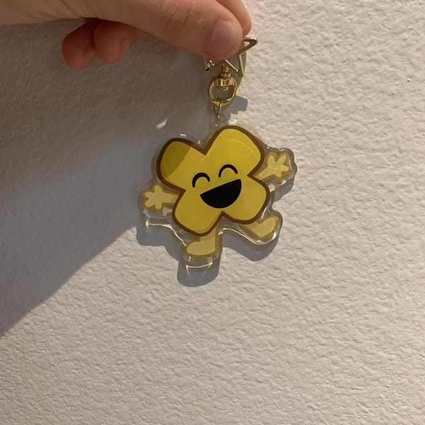 BFDI Keychains - 2.5" Acrylic - Firey, Bubble, Teardrop, Golfball ...