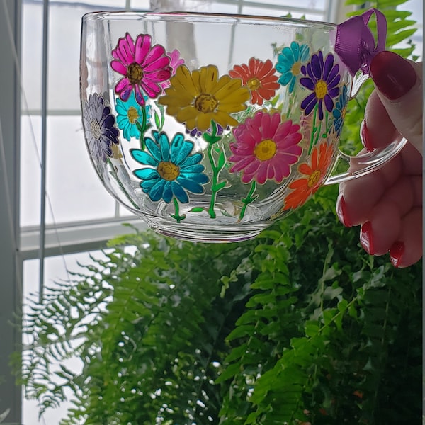 Water Glasses Set of 2,4,6,8,10pc Glass - Rainbow Glassware | Botanical ...
