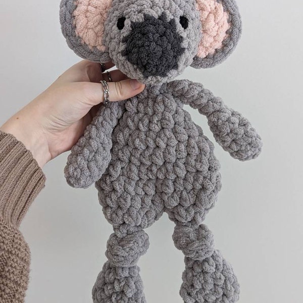 MINI Koa Koala Knotted Lovey — Crochet Koala PATTERN - Etsy