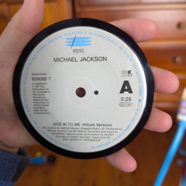 Real Vinyl Record Personalised Label 45rpm - Etsy