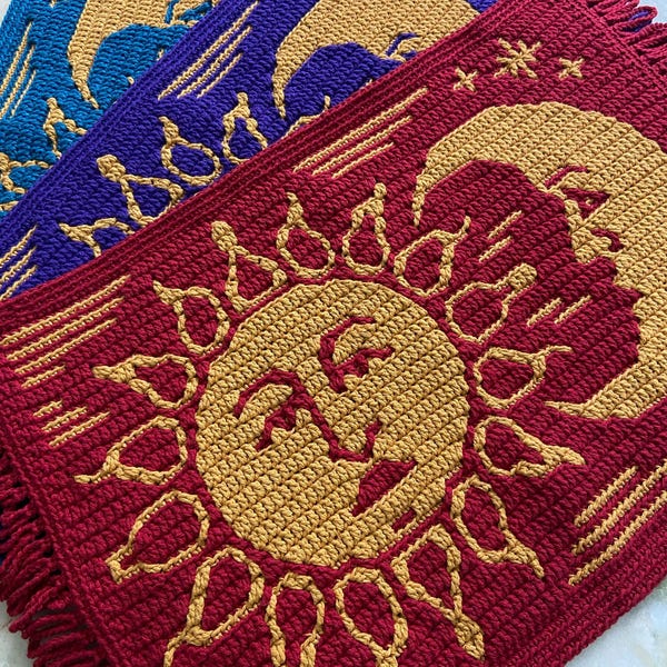 Sun & Moon Mosaic Crochet Pattern by Sixel Design - Etsy