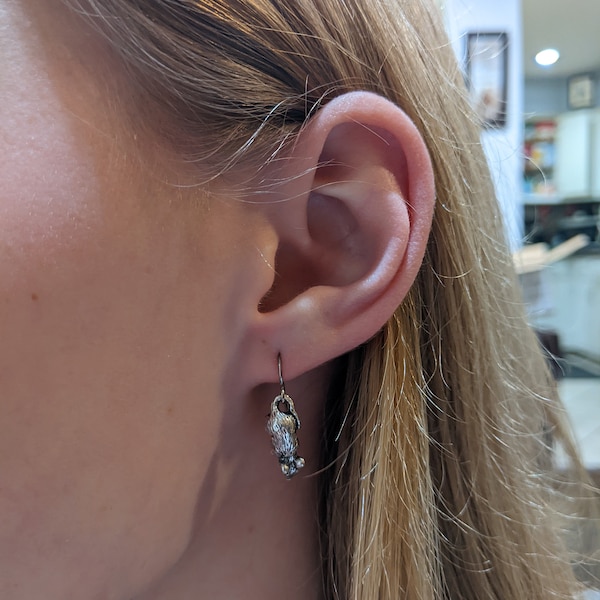 Hypoallergenic Little Rat/mouse Dangle Earrings - Etsy
