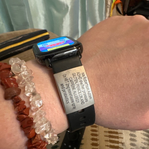 Medical Alert Watch Band, Medical Id Tag, Medical Alert Bracelet ...