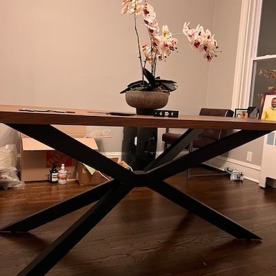H 28 Inch Dining Table Legs, Butterfly Spider Shape Table Base, 1 Set ...