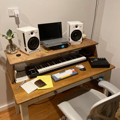 Black Stain Music Studio Monitor Stand Birch Plywood Speakers Riser ...