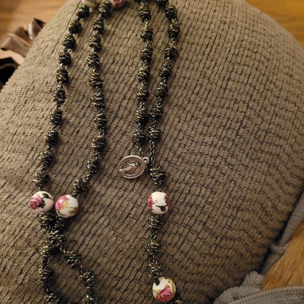 PREPARE Knotted Rosary Rope Rosary twine Rosary Cord Rosary First ...
