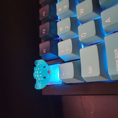 ARTISAN Manta Ray Keycap Ocean Sea Resin Keycaps - Etsy