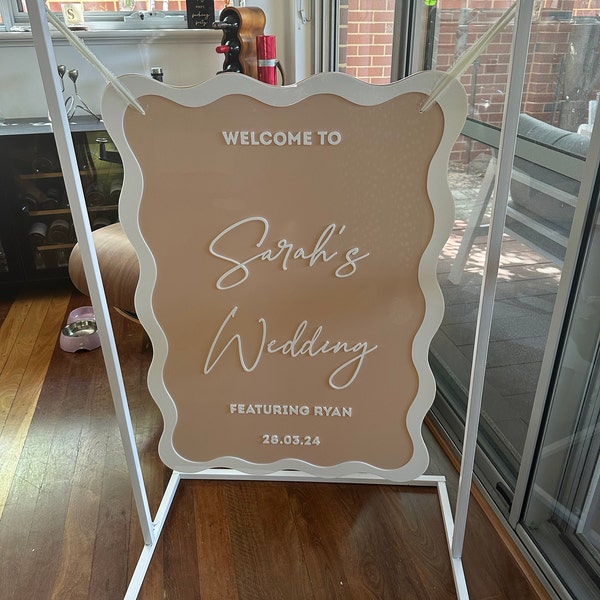 Printable Hens Party Welcome Sign Wavy Sign Digital Download DIY ...