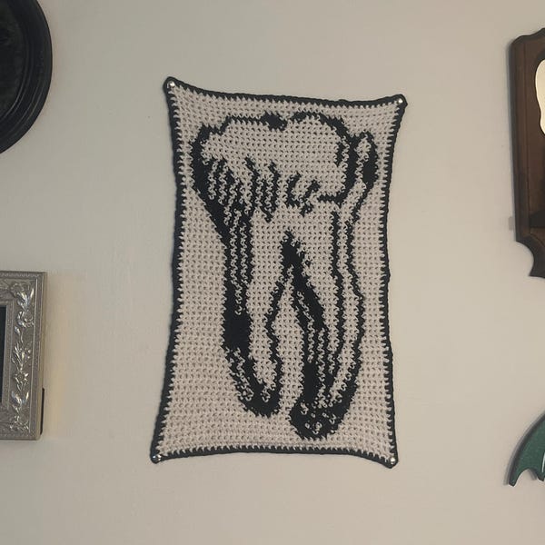 Pulling Teeth Tapestry Crochet Pattern PDF, Single Crochet Graph ...