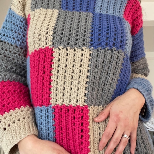 Crochet Pattern//pane Sweater - Etsy