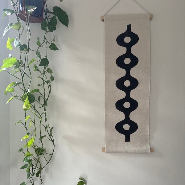 Handwoven Wall Hanging, Kilim Rug, Boho Wall Hanging Rug, Black Rug ...
