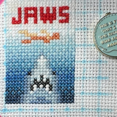 Stephen Spielberg's Mini Cross Stitch Movie Poster Patterns - Etsy