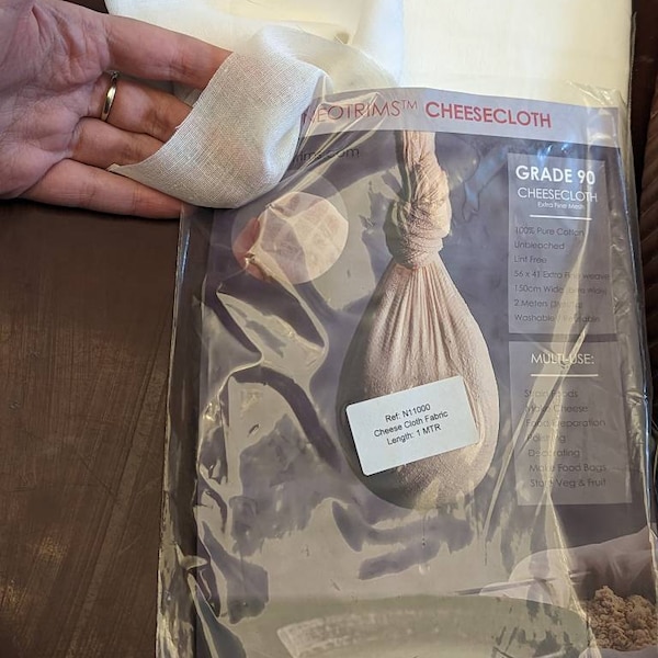 Muslin Cheese Cloth for Straining,cheese Making,baking;ultra Fine Mesh ...