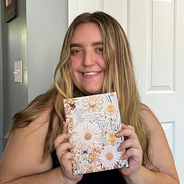 Vintage Wildflower Personalized Journals Custom Name Notebooks Faux ...