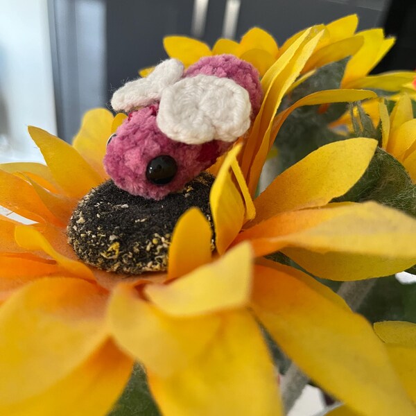 Rainbow Daisy Charm Crochet Pattern, Crochet Rear View Mirror Car ...